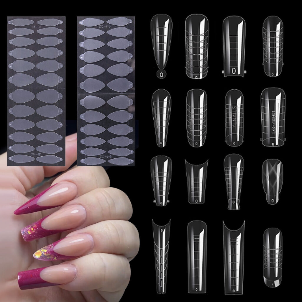 Dual Nail Forms Mould Sticker